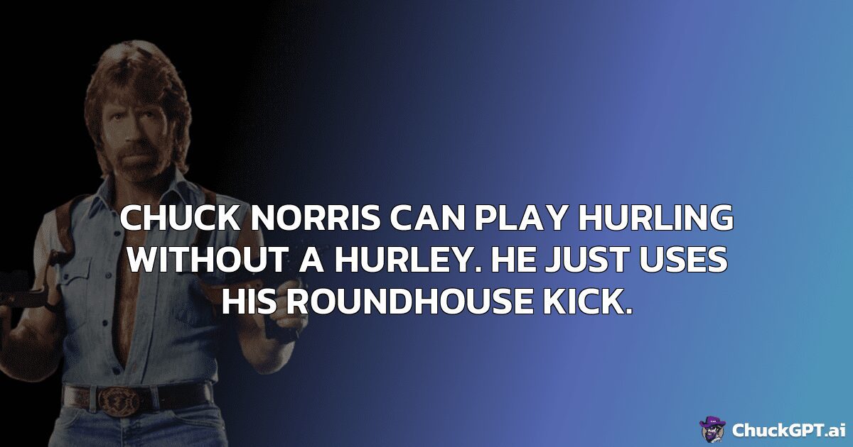 Conor Cleary hurling without a hurley | ChuckGPT AI